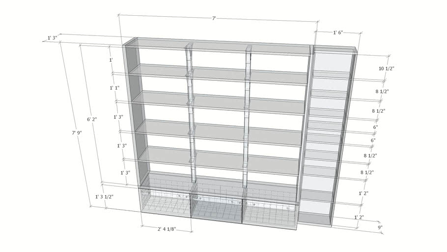 Book Storage | 3D Warehouse