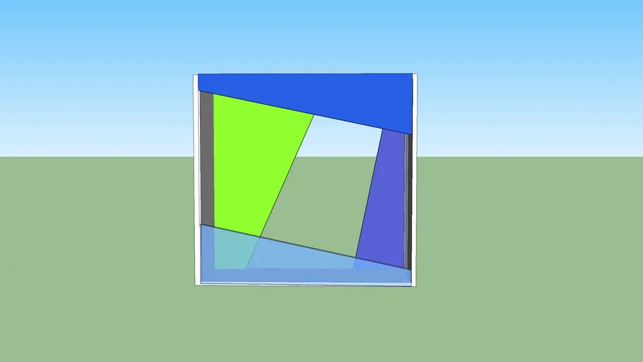 installation asymmetrical box neon | 3D Warehouse