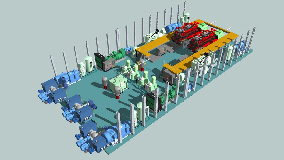 DETAILED+SHIP+ENGINE+ROOM | 3D Warehouse