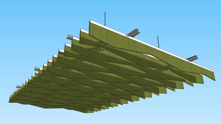 Plativity/Baffle Rate 180x300/ Acoustic Panel | 3D Warehouse