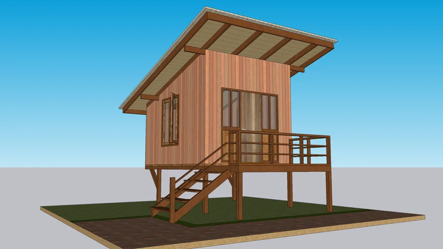 Cottage Kayu | 3D Warehouse