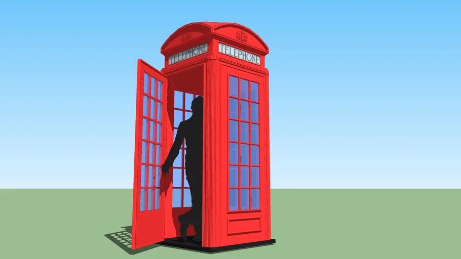 red phone box | 3D Warehouse