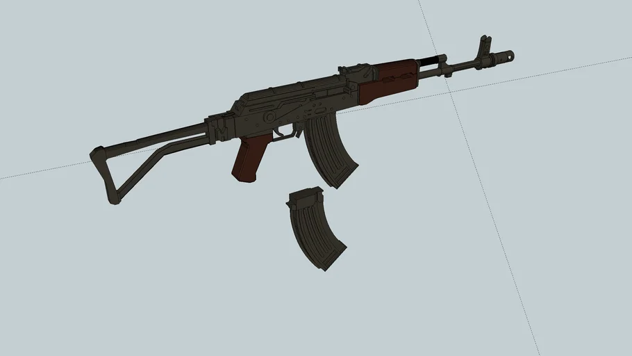 North Korean AK-74 with folder stock (Type 88-1, 98-1) WIP | 3D Warehouse