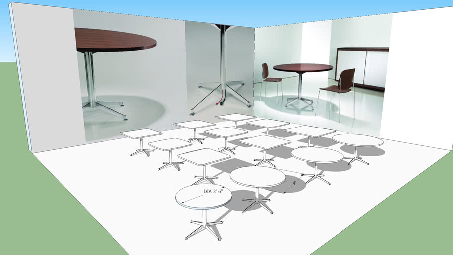 Bernhardt Design - CIRCUIT TABLE | 3D Warehouse