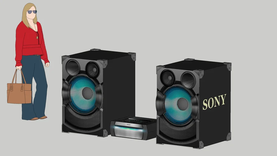 Equipo de Sonido Sony SHAKE-X70D | 3D Warehouse