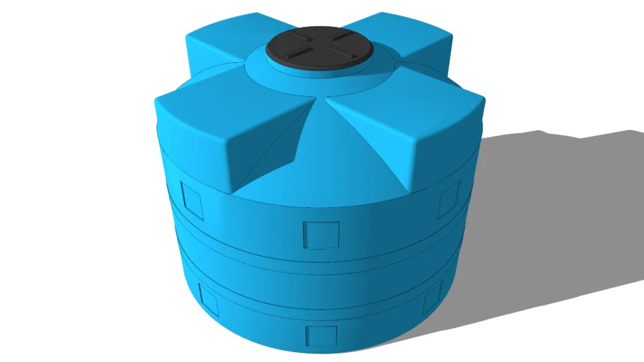 Cisterna Rotoplas de 5,000 litros | 3D Warehouse