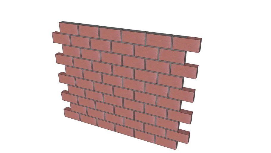 3d Brick Wall Model