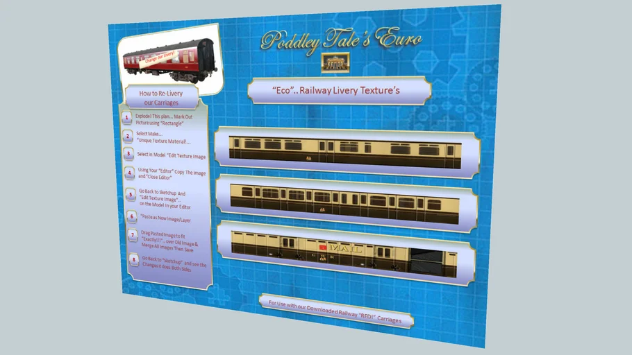 'Eco 'GWR!'.. Carriage Livery Texture's!'... With Instructions How ...