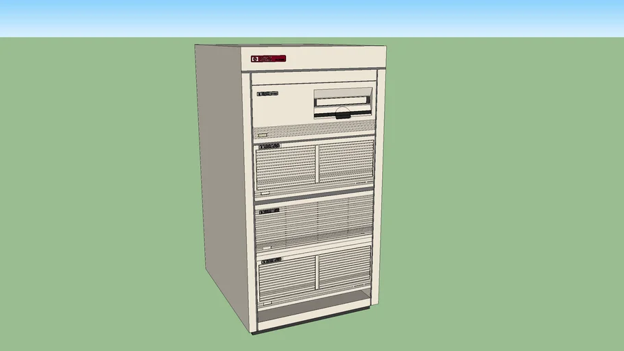 HP 9000 rack-mounted server system | 3D Warehouse