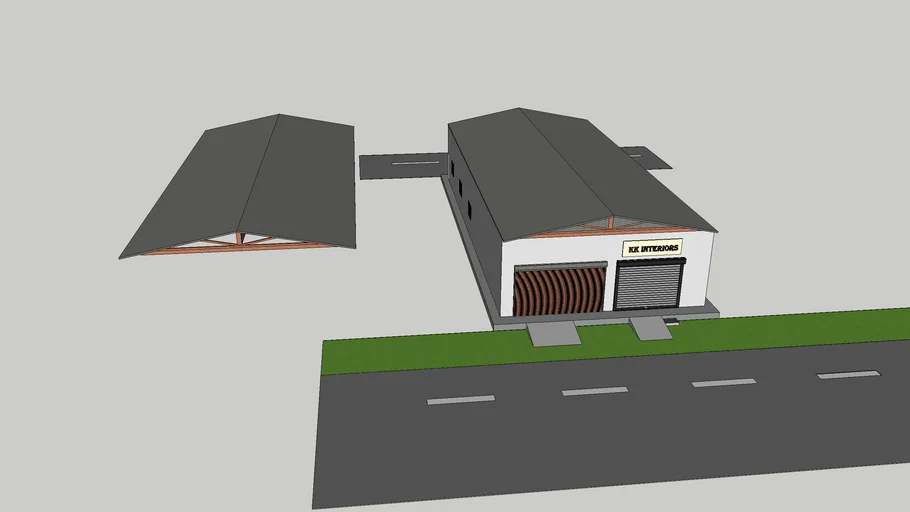 steel shed | 3D Warehouse