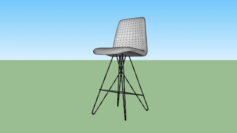 Banqueta Eames Butterfly | 3D Warehouse