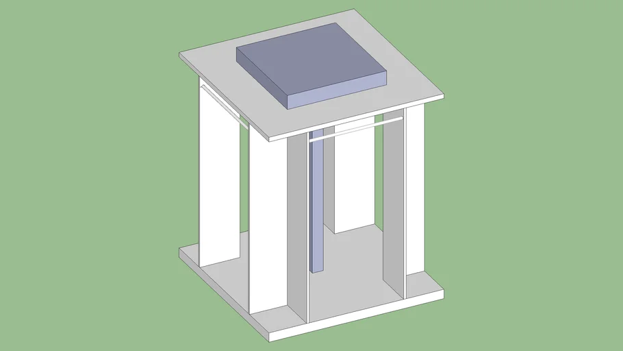 Square floating retail display | 3D Warehouse