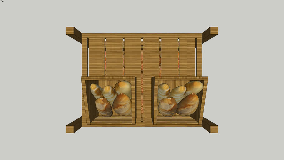 Bread Basket Shop Display Unit | 3D Warehouse