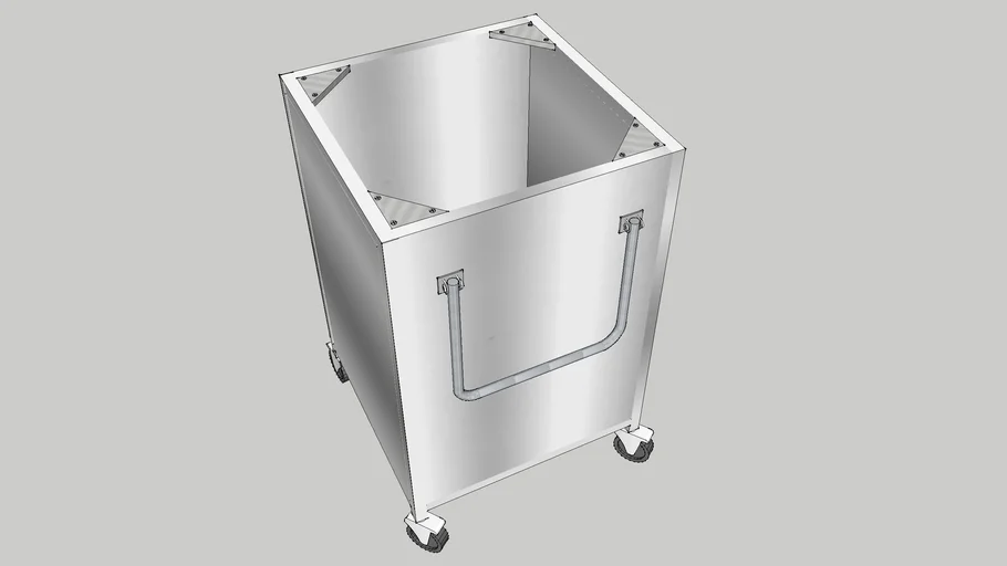 Book return bin - Kingsley duraSteel 50 Series Cart | 3D Warehouse