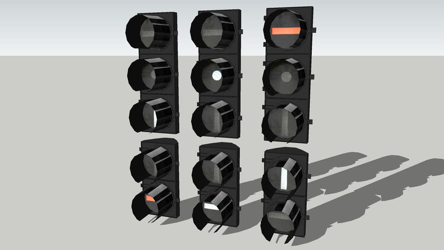 Concept 5: Duralight 8-inch Transit signals | 3D Warehouse