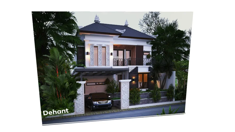 Bali modern house learn texturing | 3D Warehouse