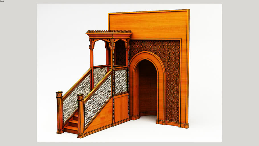 Wooden Minbar | 3D Warehouse
