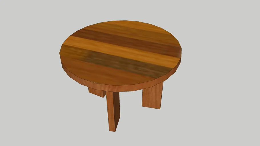 DKW eettafel oud hout | 3D Warehouse