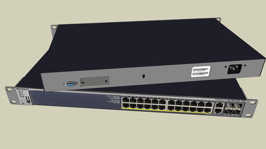 Netgear M4100-26g POE | 3D Warehouse