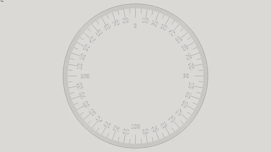 Simple Dial / Protractor | 3D Warehouse