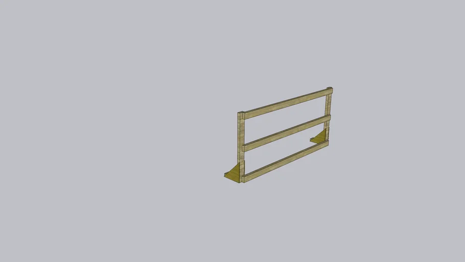 WOOD GUARDRAIL | 3D Warehouse