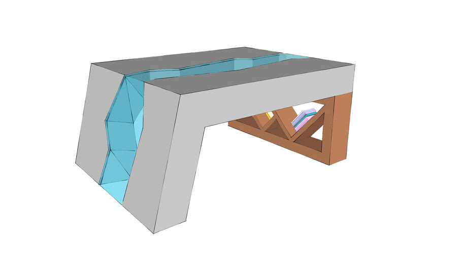 Concrete Crack Coffee Table | 3D Warehouse