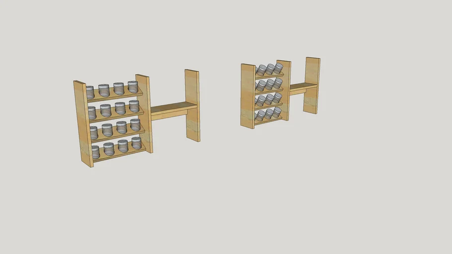 Simple spice rack design | 3D Warehouse