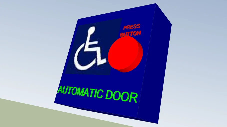 AUTO door button | 3D Warehouse
