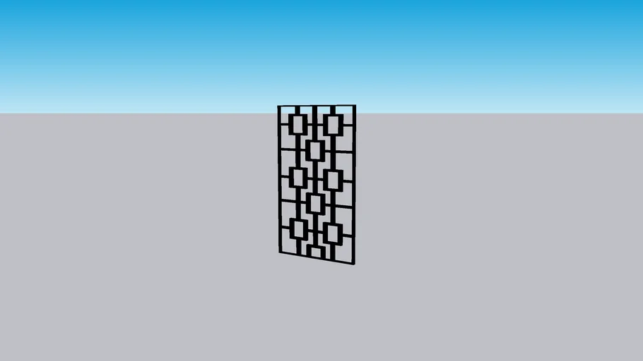 Metal Panel Trellis | 3D Warehouse