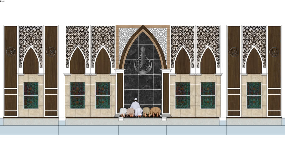 MIHRAB MASJID AL-MUTTAQIIN BREBES | 3D Warehouse