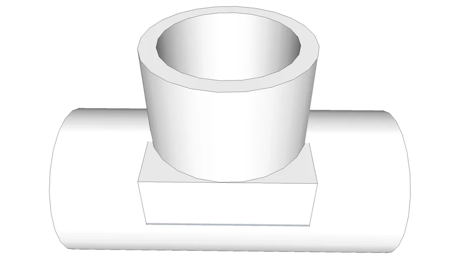 PVC T 20 mm cement | 3D Warehouse