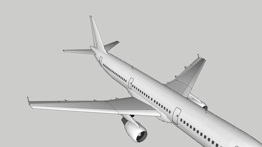 White A321 | 3D Warehouse