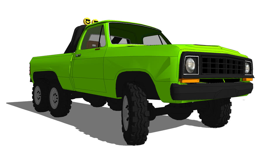 1976 Dodge D300 6x6 T-Rex Concept | 3D Warehouse