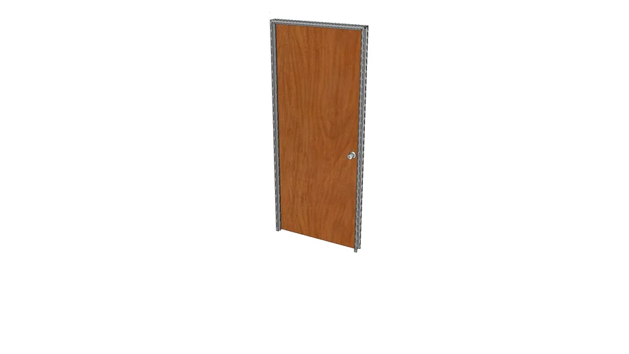 WD-01 Wooden Door c/w aluminium door frame | 3D Warehouse