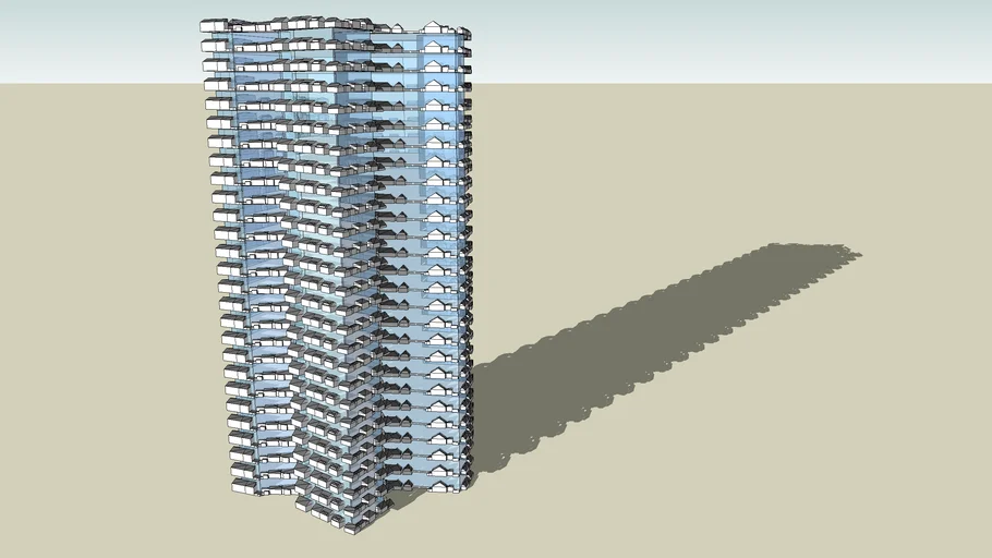 Tower with Village Facade | 3D Warehouse