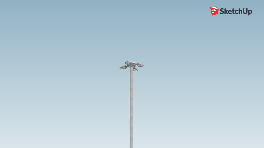 high mast tower light LED | 3D Warehouse