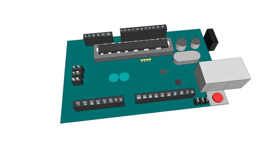 placa arduino r3 | 3D Warehouse