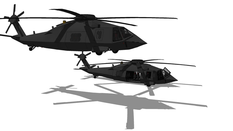 MH-60 Stealth Black Hawk / 'Silent Hawk' | 3D Warehouse