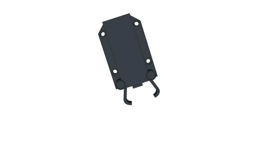 Safe Push Touch Latch Black | 3D Warehouse