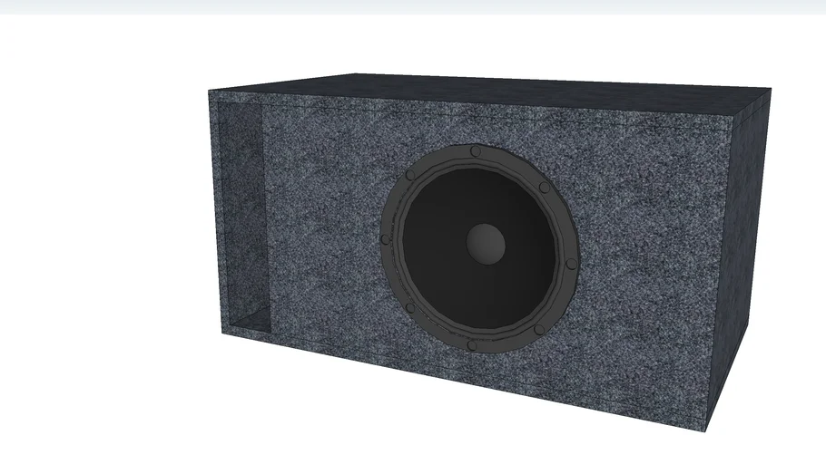 12' Subwoofer and box (Scaled) | 3D Warehouse