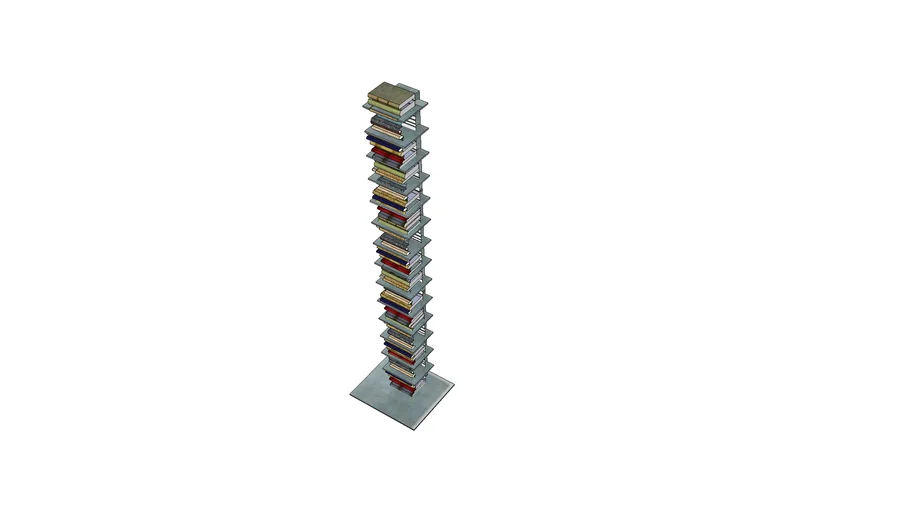 Sapien Book shelf with books | 3D Warehouse