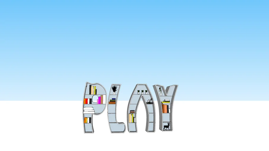 SHELVES LIBRARY FOR CHILDREN'S ROOM | 3D Warehouse