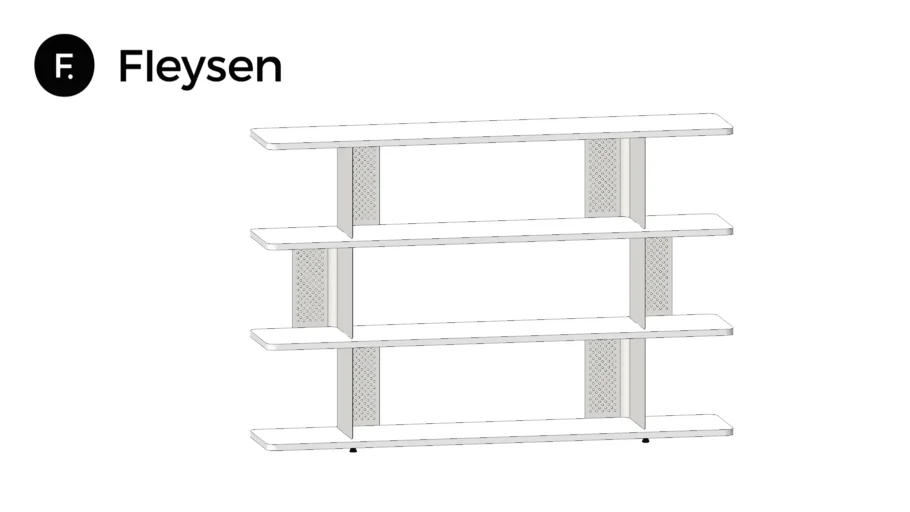 Fleysen Bookshelf #1814 M | 3D Warehouse