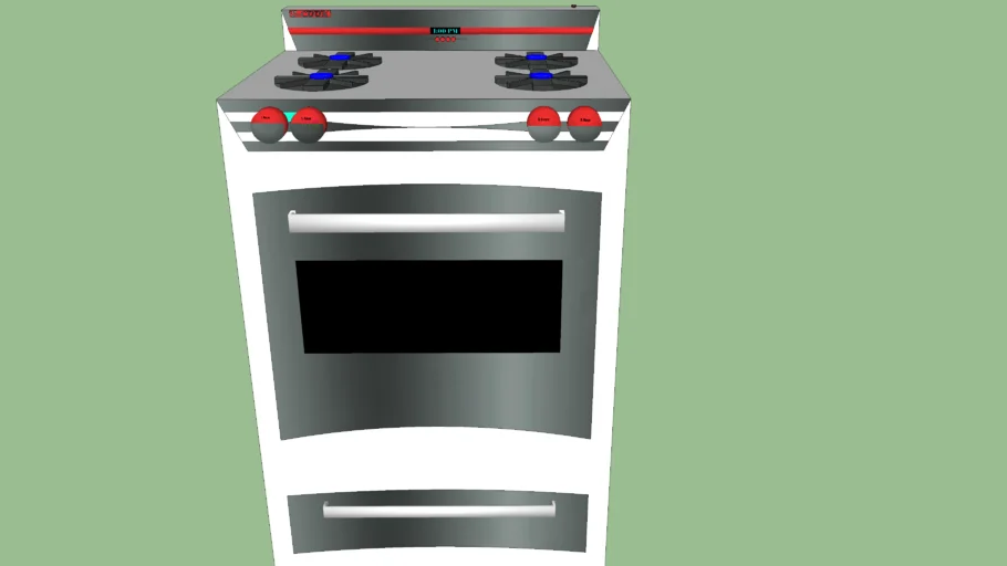 U-Cook Basics Gas Apartment-Size Range By Mario D | 3D Warehouse