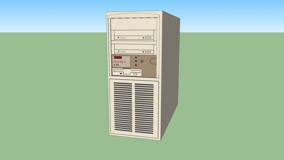 Digital (DEC) Celebris XL 590 desktop tower computer | 3D Warehouse