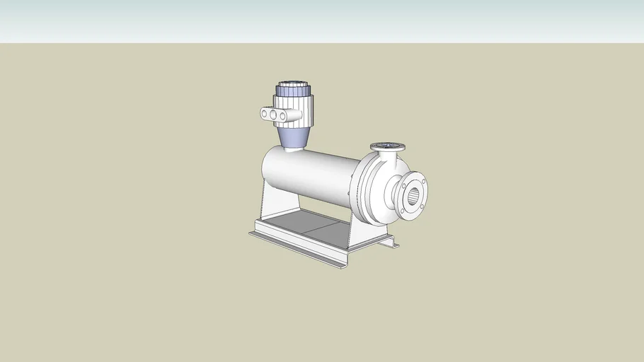 Nikkiso Canned Motor Pump | 3D Warehouse