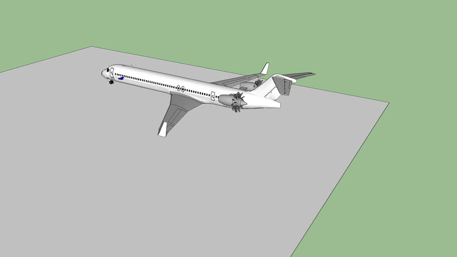 Mcdonnell Douglas 3X Unducted Fan Engines | 3D Warehouse