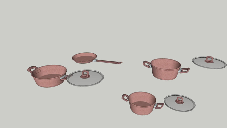 pot set | 3D Warehouse