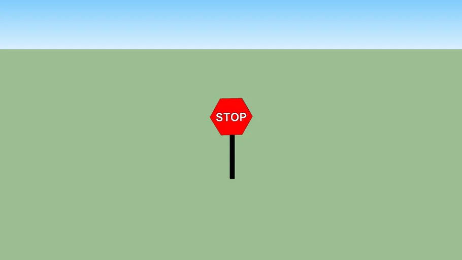STOP sign | 3D Warehouse