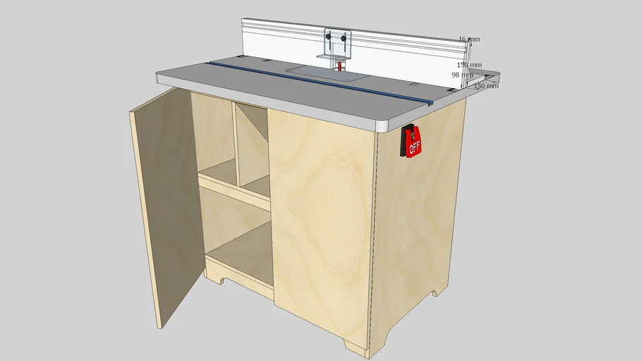 Router Table | 3D Warehouse